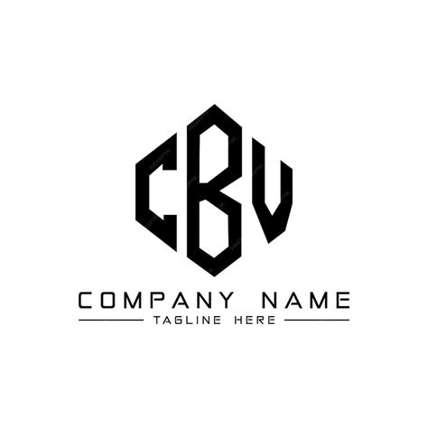 El Diseño Del Logotipo De La Letra Cbv Con Forma De Polígono Cbv