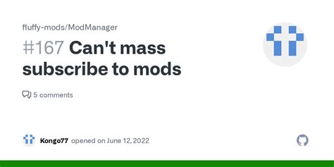 Can T Mass Subscribe To Mods Issue 167 Fluffy Mods ModManager GitHub