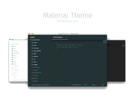 Material Theme 310 Plugin Announcements Sublime Forum