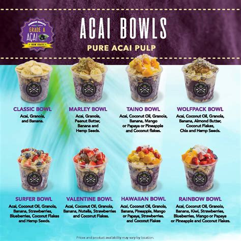 Smoothie King Menu Acai Bowl At Jeramy Phillip Blog