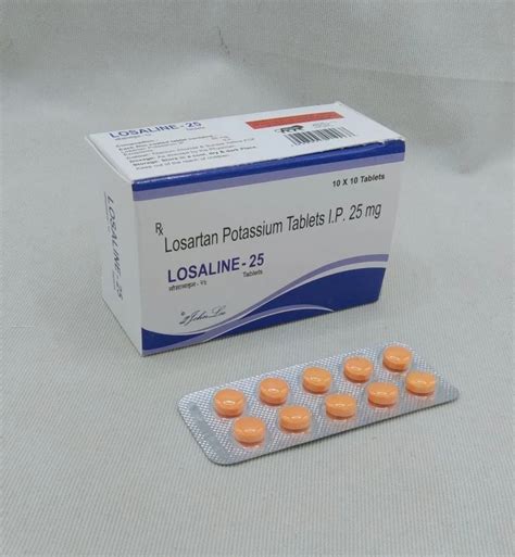 Losartan Tablets 25mg 50mg 100mg At Rs 160stripe लोसार्टन पोटैशियम