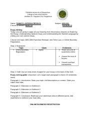 TAMAYO AYESSHA REIGN D BSN GEN LESSON Docx PHINMA University Of Pangasinan