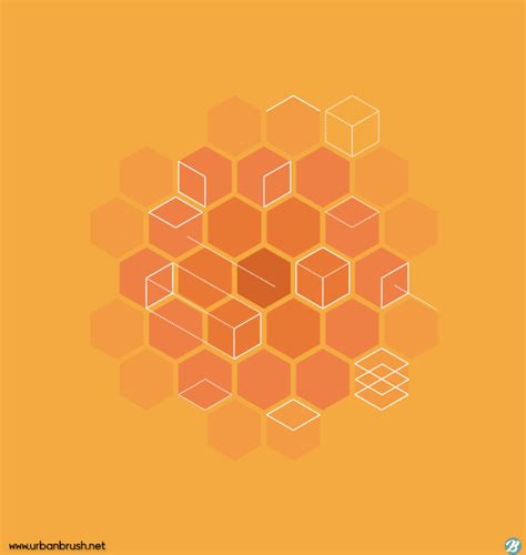 벌집구조 일러스트 Ai 무료다운로드 Free Honeycomb Structure 어반브러시