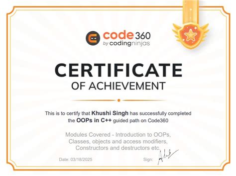 Codingninjas Oopsincpp Learning Coding Programming Khushi Singh