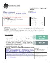 Module 7 ITE 260 RKAJO Pdf Course Code ITE 260 Programming 1 Module
