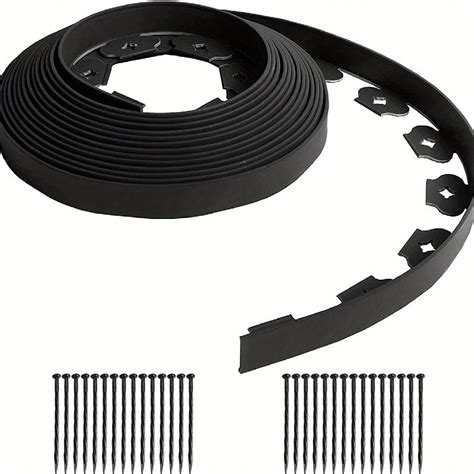 1pc Flexible Plastic Lawn Edging Plastic Garden Grass Lawn Edge Lawn Borders Flexible Lawn