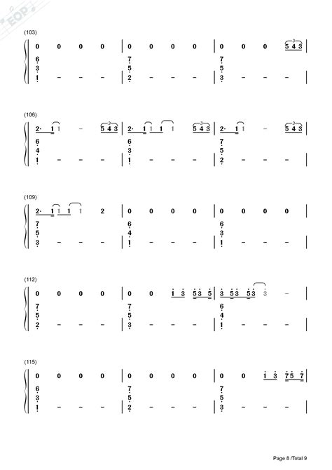 原神数字简谱One Last Kiss 哔哩哔哩
