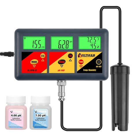 Uiuzmar Ph Ec Tds Continuous Monitor Ph Orp Meter For Home Grower