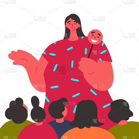 面具 女人 拿着 与众不同 衣服 戏剧表演 背景分离 多样 面部表情 想法