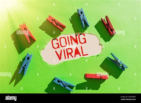 Handwriting Text Going Viral Business Approach Image Video Or Link