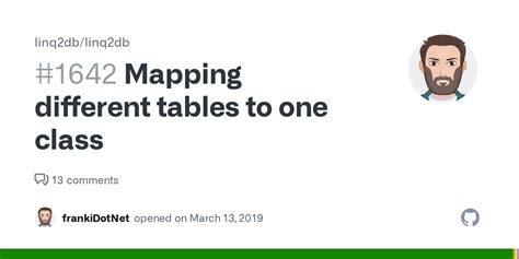 mapping different tables to one class · issue 1642 · linq2db linq2db