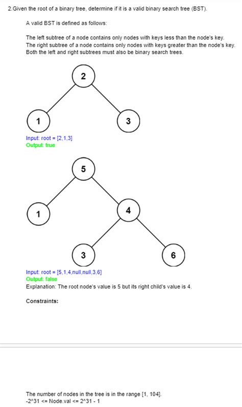 Solved Given The Root Of A Binary Tree Determine If It Is A