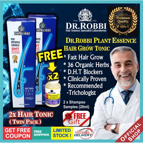 Drrobbi Plants Essence 36 Herbs Hair Grow Hair Tonic 180ml With 2