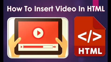 How To Insert Video In Html Inserting Video In Html Youtube