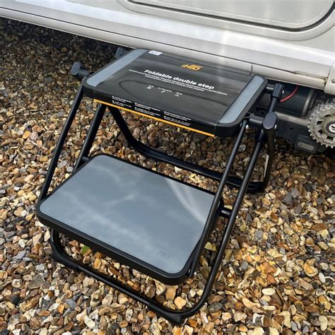 Htd Foldable Steel Double Step Webbs Outdoors