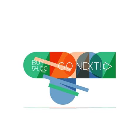 Minimal Flat Clean Abstract Option Step Infographic Design Element Geometric Shapes Round