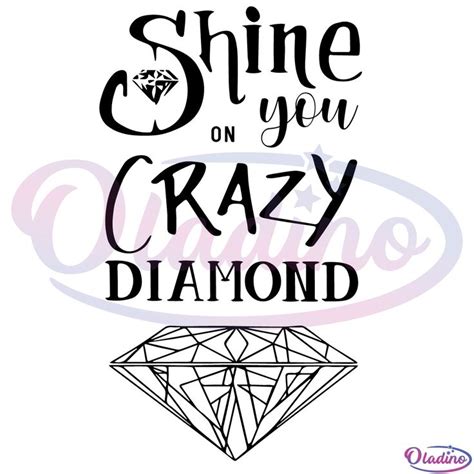 Pink Floyd Shine You On Crazy Diamond Digital File Svg Music Band Svg