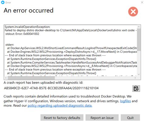 Unable To Start Docker In Windows Issue Docker For Win GitHub