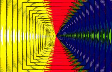 Colorful Abstract Design With Wave Pattern And Textured Background Stock Illustration