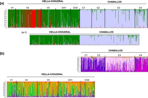 Admixture Analyses By Structure Based On 2011 Sampling A At The High