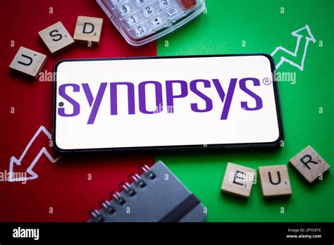 March 8 2023 Nysa Poland In This Photo Illustration A Synopsys Logo Seen Displayed On A