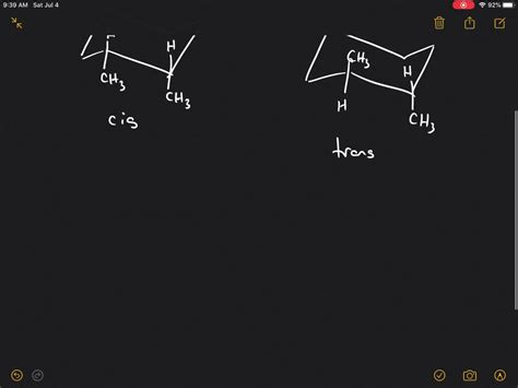 Solved Cis Trans Isomerism Is Also Possible In Molecules With Rings