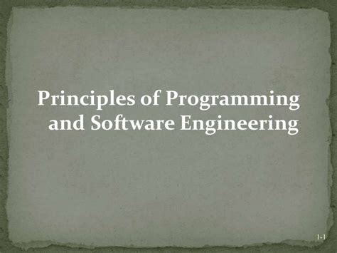 Principles Of Programming