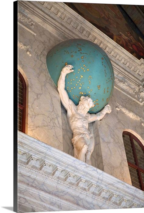 Statue Of Atlas Holding The Universe Amsterdam Netherlands Great Big Canvas