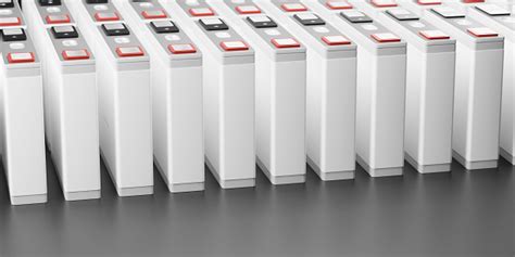 리튬 이온 배터리 셀 전기 자동차 개념 산업 에너지 저장 자동차 기술 3d 렌더링 일러스트레이션에 대한 각형 리튬 이온 배터리 팩 공급 제조 행 0명에 대한 스톡 사진 및