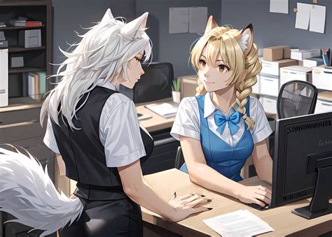Office Musume Working At The Archive 2 By Letototart On Deviantart