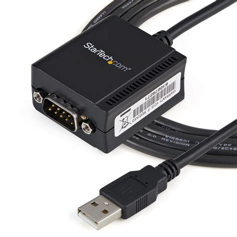 Startech Com Port Ftdi Usb To Serial Rs Adapter Cable With Com Retention In
