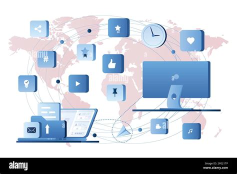 Online Communication Email Marketing Global Social Networking And