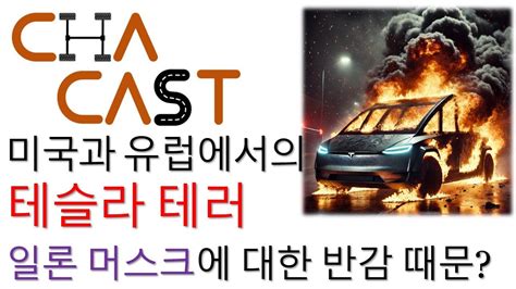 테슬라 매장 테러 발생 일론머스크 정치에 대한 반감 때문 Youtube