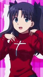 Rin Tohsaka Anime Dance Gif Gifdb Com