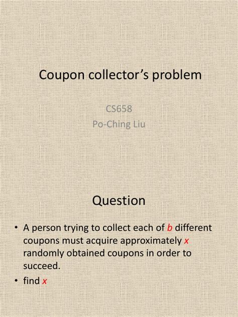 coupon collector problem pdf theoretical computer science areas of computer science