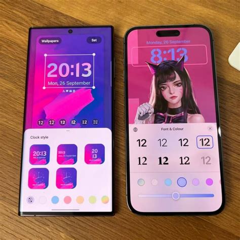 Samsung скопировала экран блокировки Ios 16 в Oneui 5