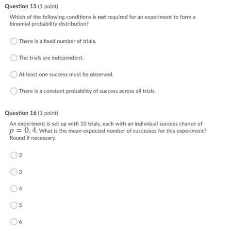 solved question 15 1 point which of the following