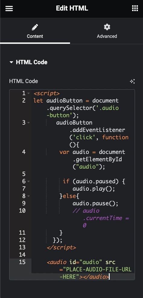 Play Audio On Click With Elementor WPSimpleFix
