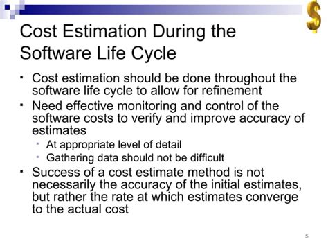 Software Cost Estimation Ppt Computer Software And Applications
