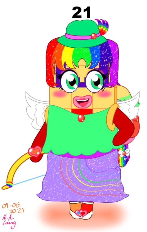 Numberblocks Magical Explorer Girl Twenty One By Pinkstareevee16 On
