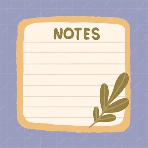 Premium Vector Cute Memo Templates Striped Notes