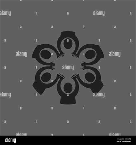 Community Unity Symbol Illustration Stock Vector Image And Art Alamy