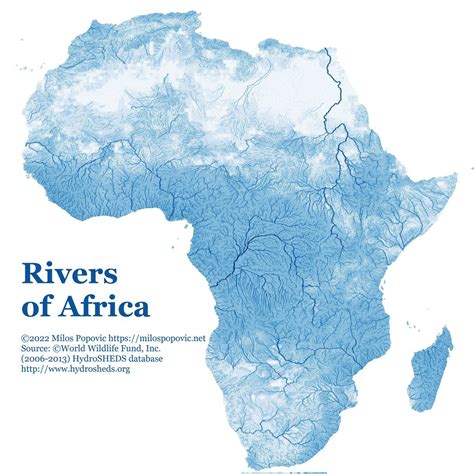 Rivers Of Africa Tutorial On Mapping Rivers In Maps On The Web