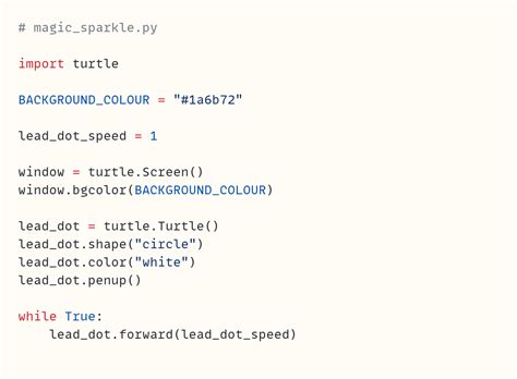 A Touch Of Randomness Makes The Magic Sparkle A Python Turtle Animation
