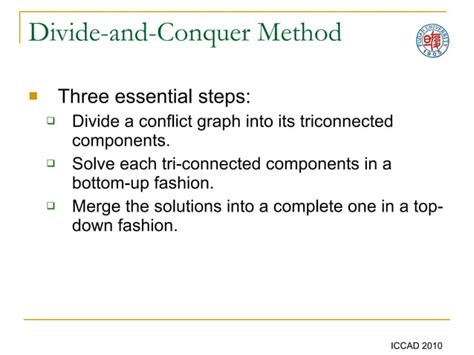 Fast And Lossless Graph Division Method For Layout Decomposition Using