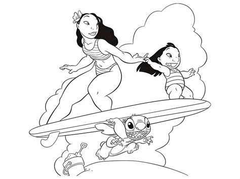 Desenhos De Lilo E Stitch Hula Para Colorir Lembrancinhas De