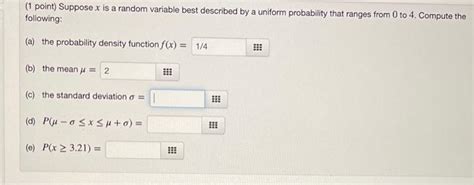 solved transcribed image text 1 point suppose x is a random 1 answer transtutors