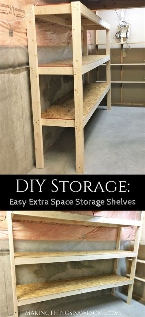 Diy Storage Easy Extra Space Storage Shelves Artofit
