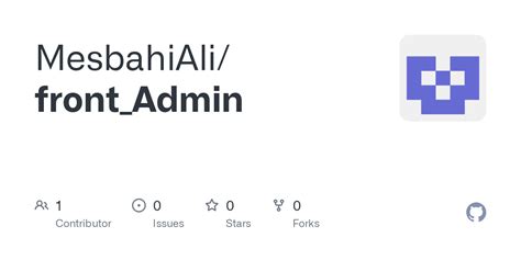 Github Mesbahialifrontadmin