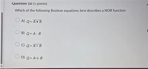 Solved Question 10 5 ﻿pointswhich Of The Following